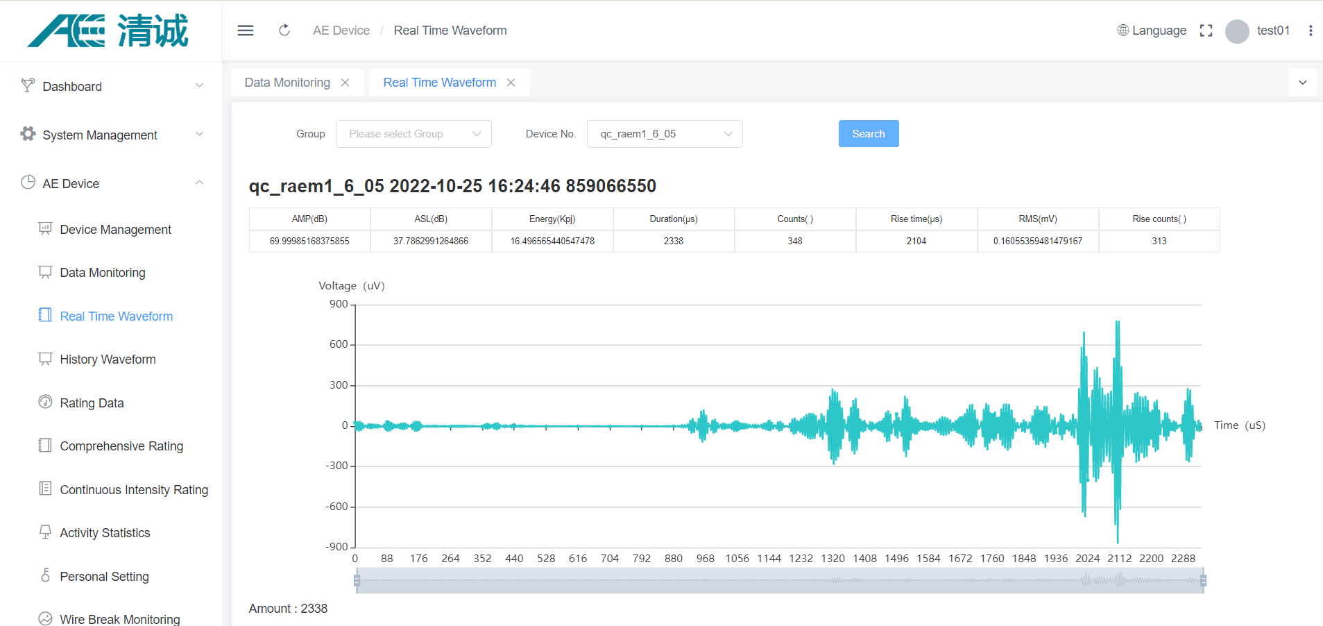 Structural Parts Monitoring - AE Monitoring Solutions